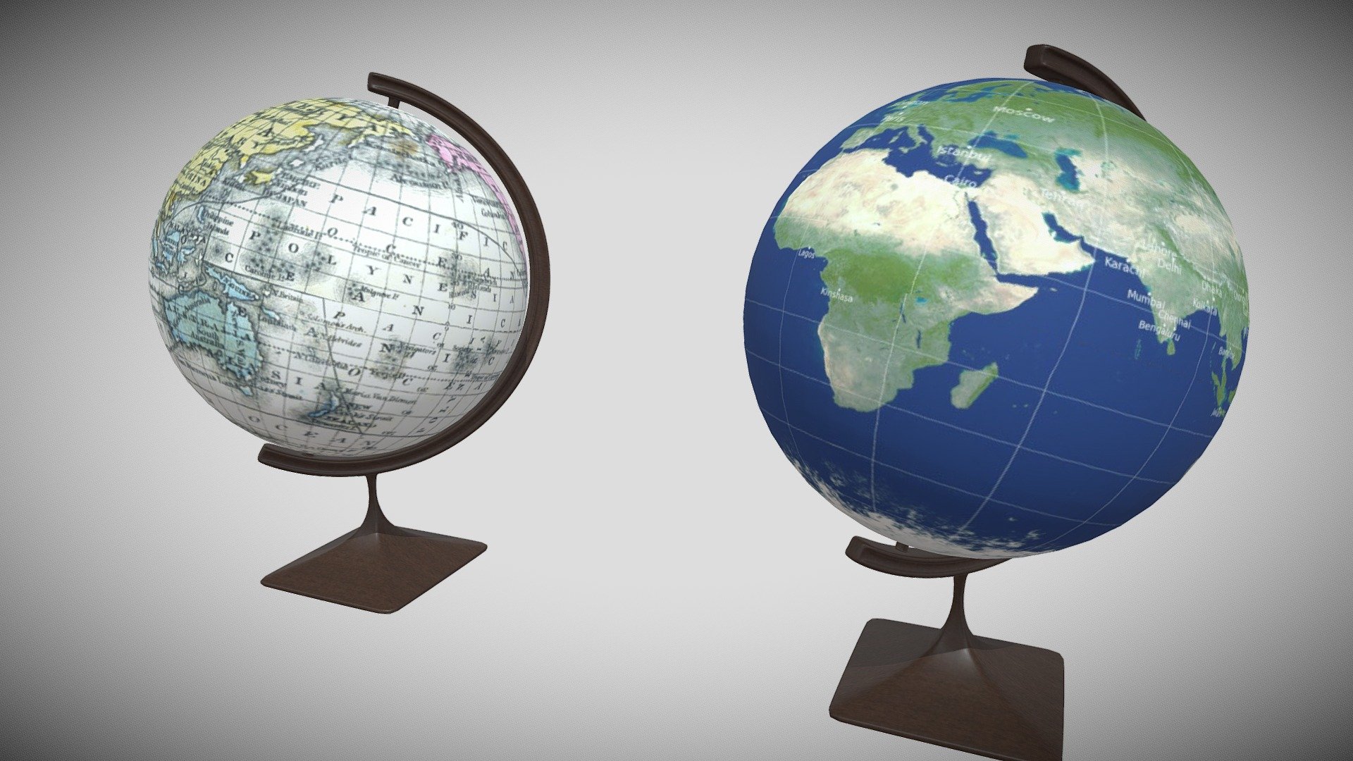 Globes - 3D model by Rana (@ranat) [c7b6390] - Sketchfab
