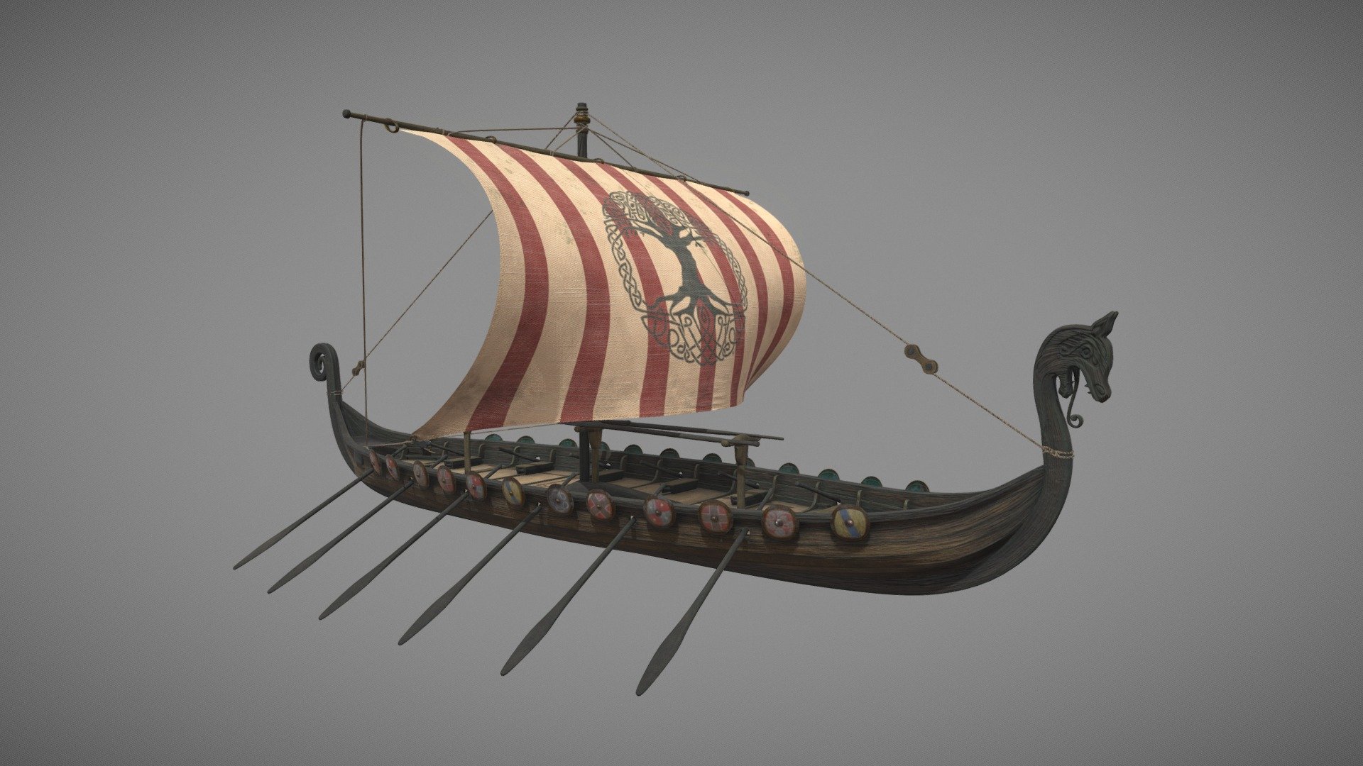 Drakkar - Buy Royalty Free 3D model by el_cerilla [c7b70e5] - Sketchfab ...