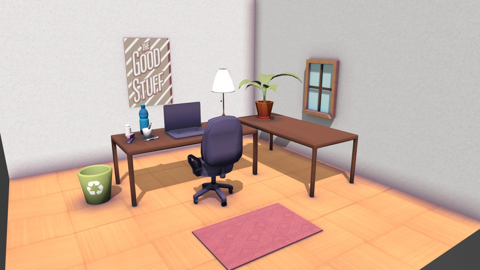 Collab Ben Office with textures - 3D model by alfred (@alf3d) [c7b7cbc ...
