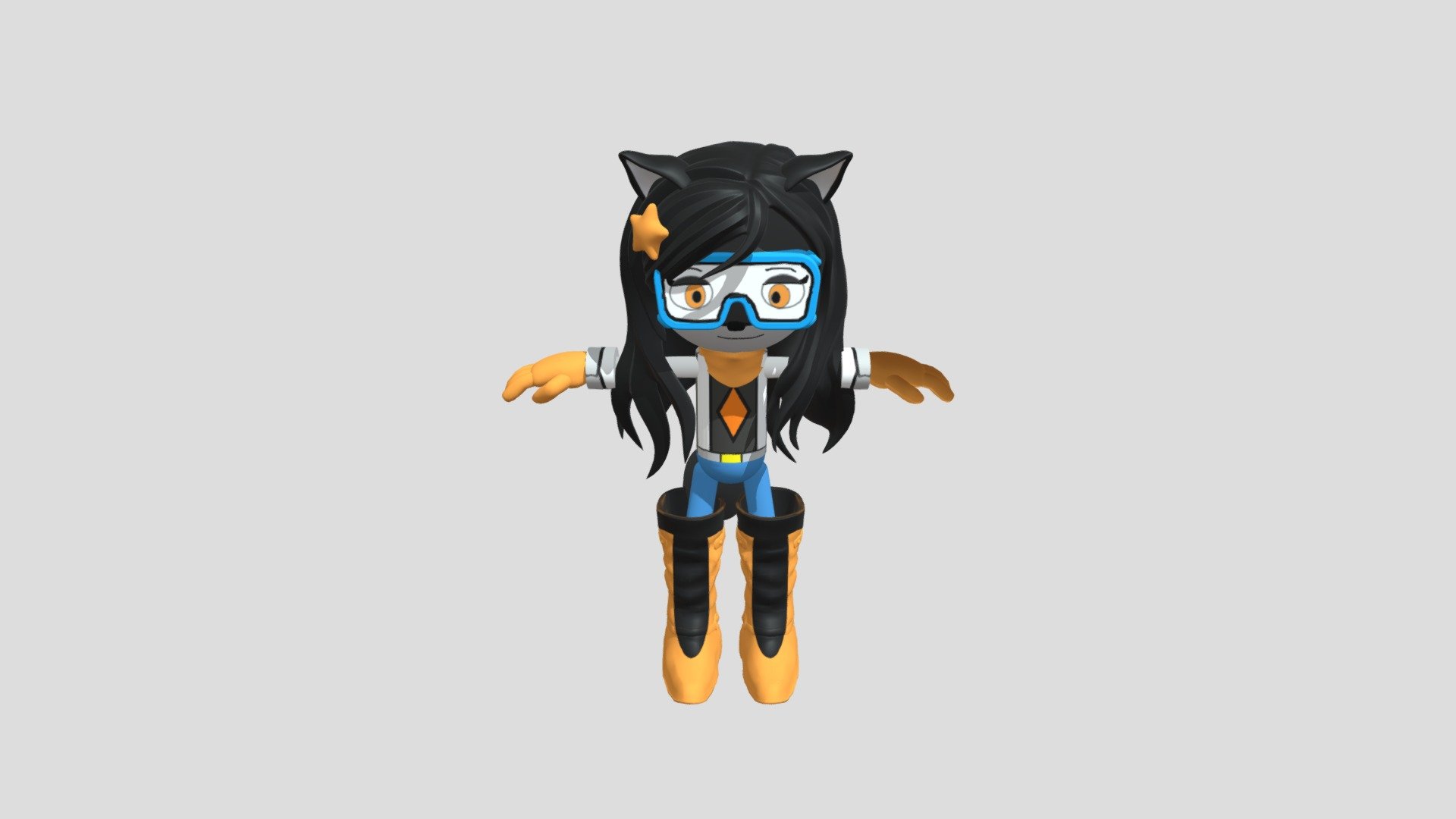 Daryl crygor (Female) (joke show 1910) 3D Model - 3D model by ...