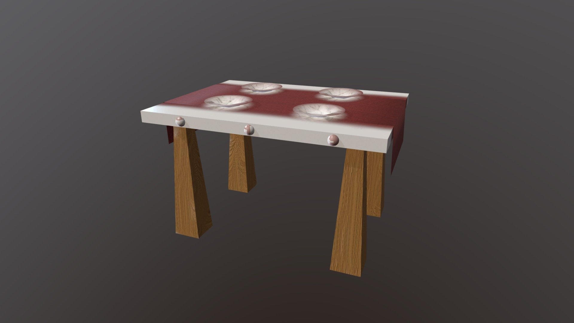 Textured Table - 3D model by offthestall13 [c7b83ad] - Sketchfab