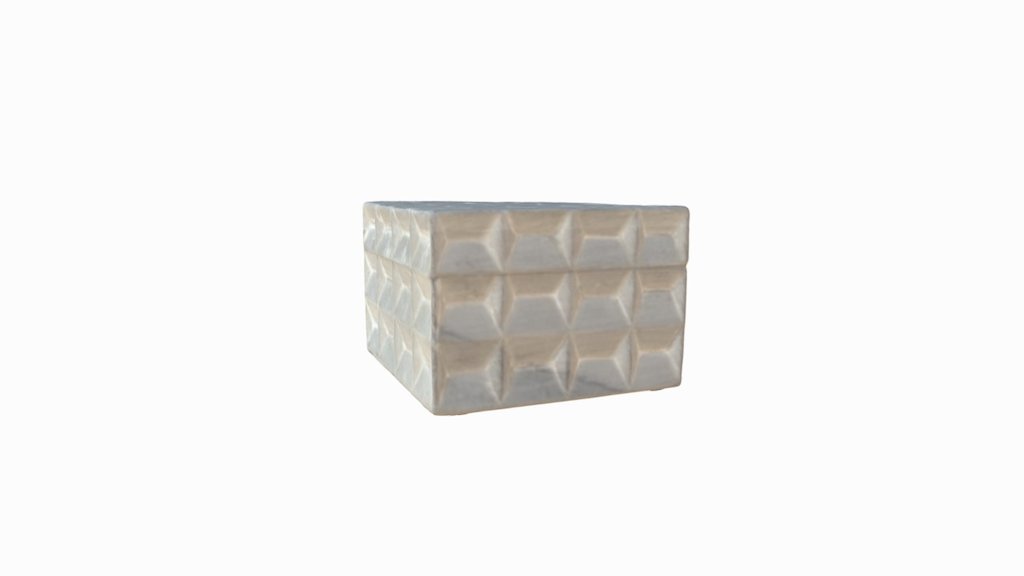 DECORATIVE BOX-WHITE RELIEF-CARVED TEXT - 3D model by Everest Media Inc ...