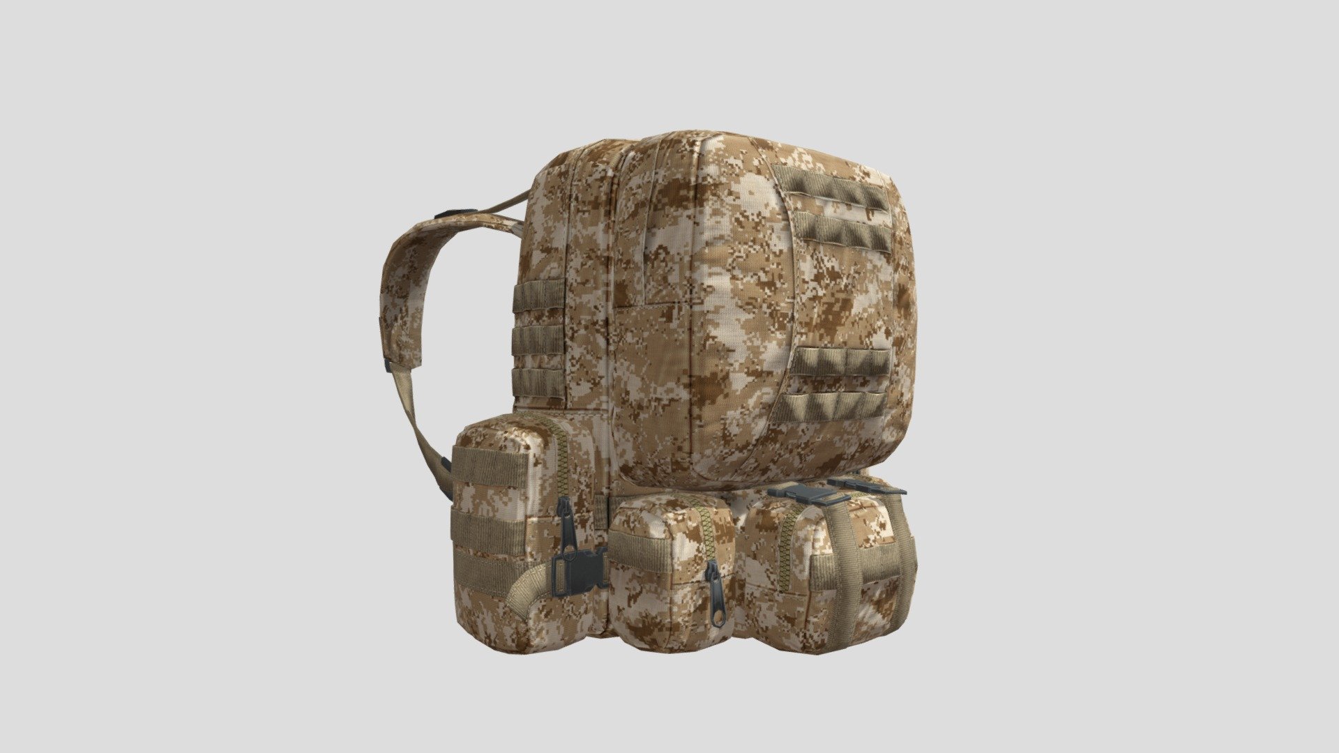 Low Poly Backpack - Buy Royalty Free 3D model by aaanimators [c7bac0f ...
