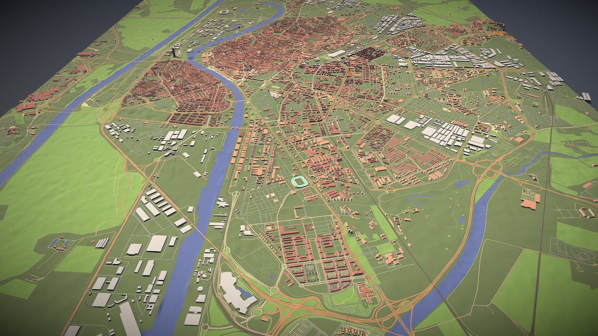 Seville Spain - city and urban - Buy Royalty Free 3D model by Jinda ...