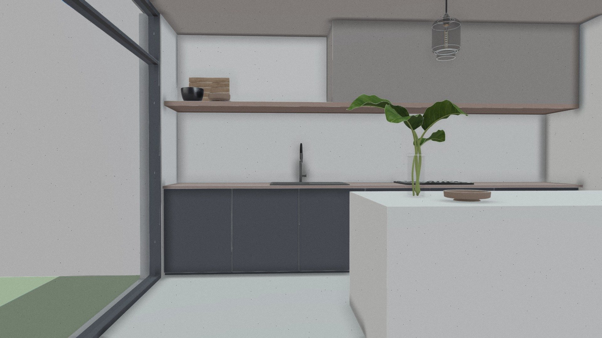 kitchen model with island - Download Free 3D model by yeseniagil ...