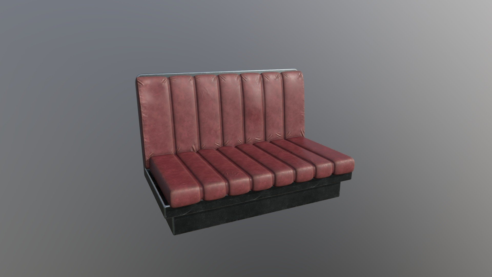 American Diner Couch Retro - Download Free 3D model by Skapeloff ...