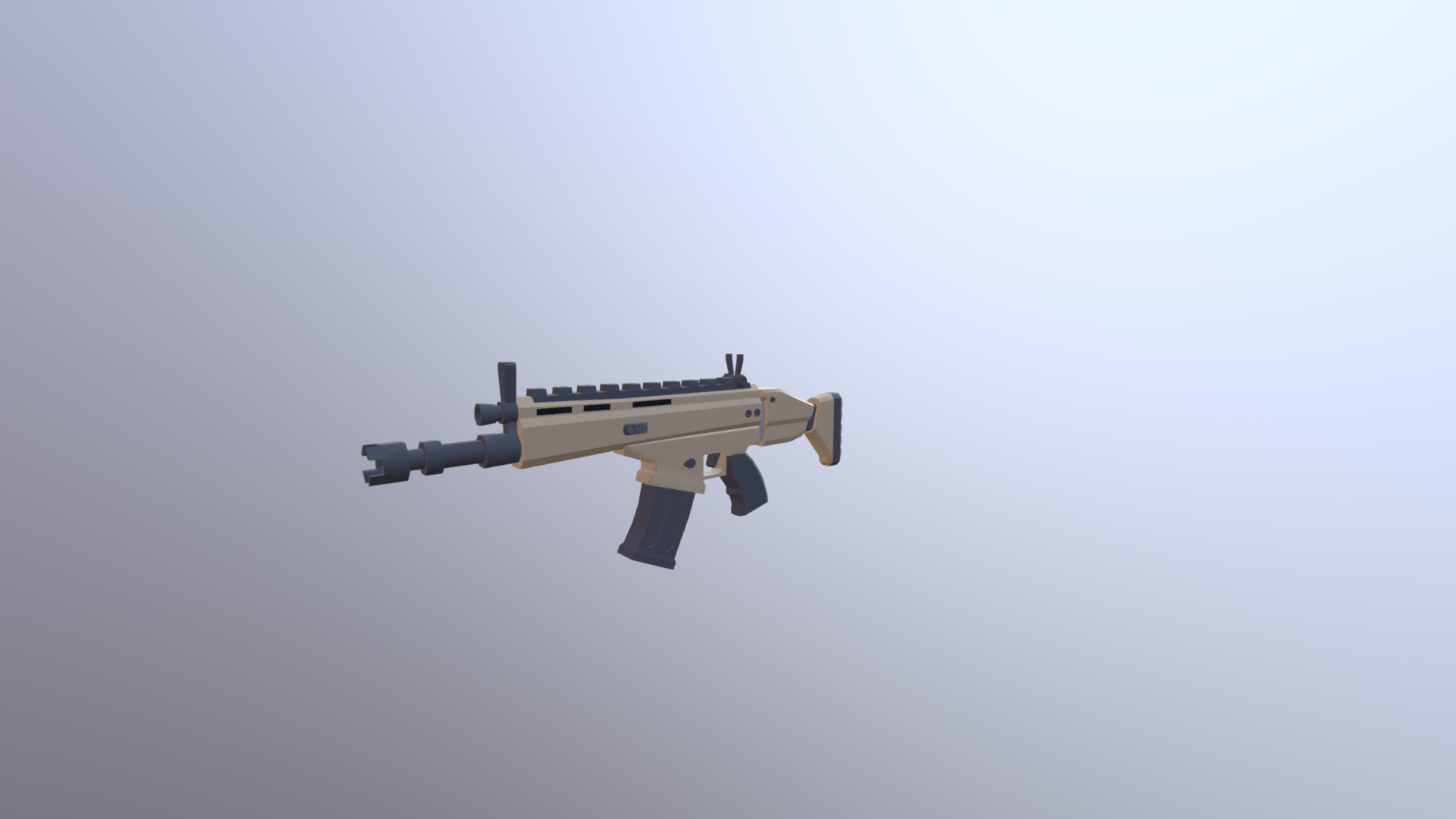 Fortnite SCAR (Low Poly) - 3D model by Peetman (@ProximotZE) [c7bd309 ...
