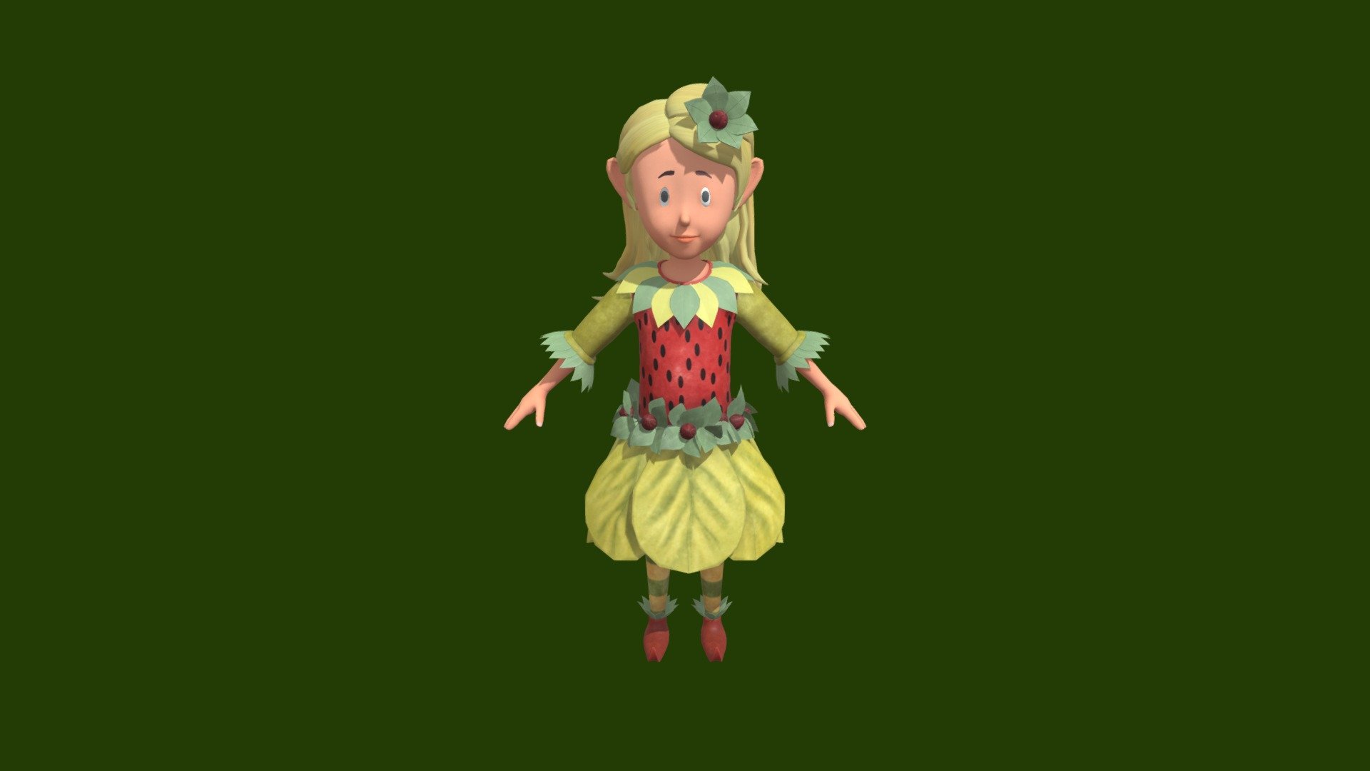 Forest Girl - Buy Royalty Free 3D model by Unicornanimo (@girisubhadip ...