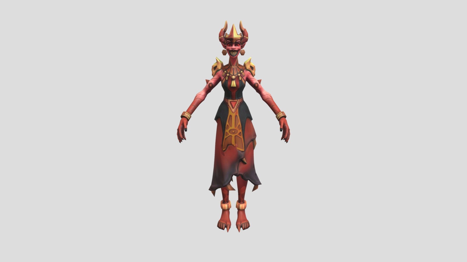 Demon Queen SKin - Download Free 3D model by Dev.Gaming King (@gaming ...