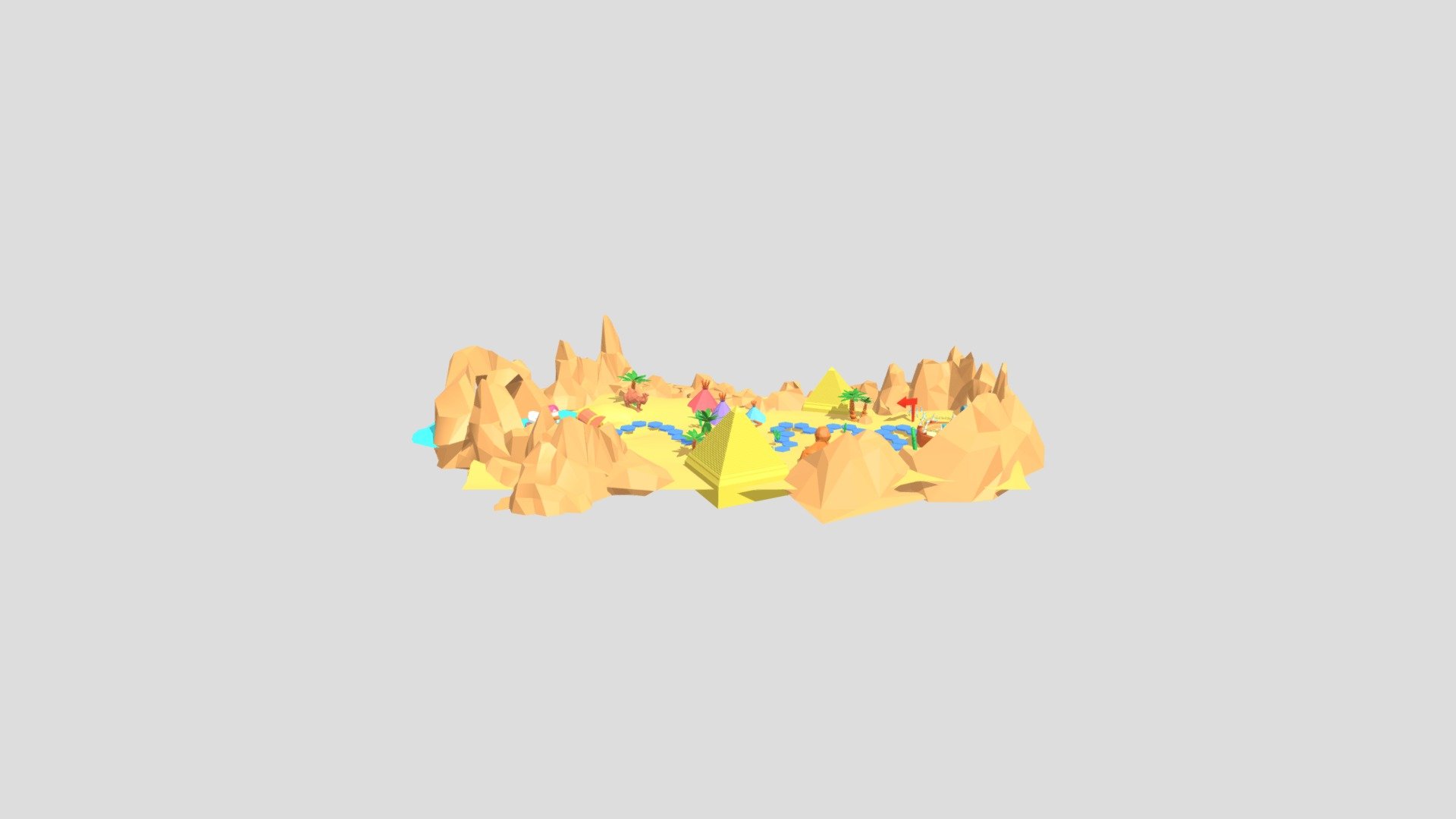 Desert Map - 3D model by h2hqhisme (@hhuongd1234) [c7c38b0] - Sketchfab