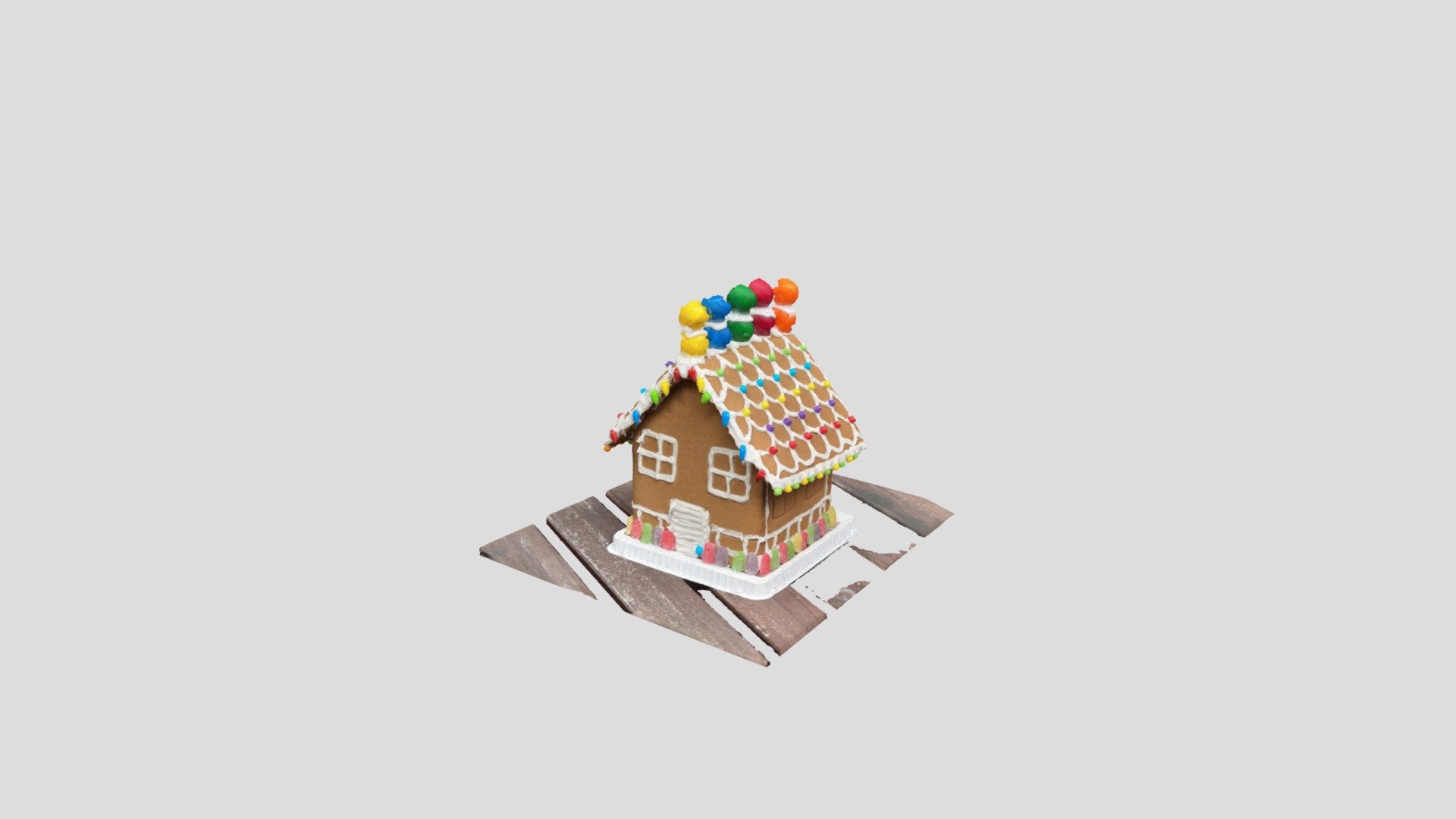 Gingerbread House - Download Free 3D model by Kathleen Tuite (@ktuite ...