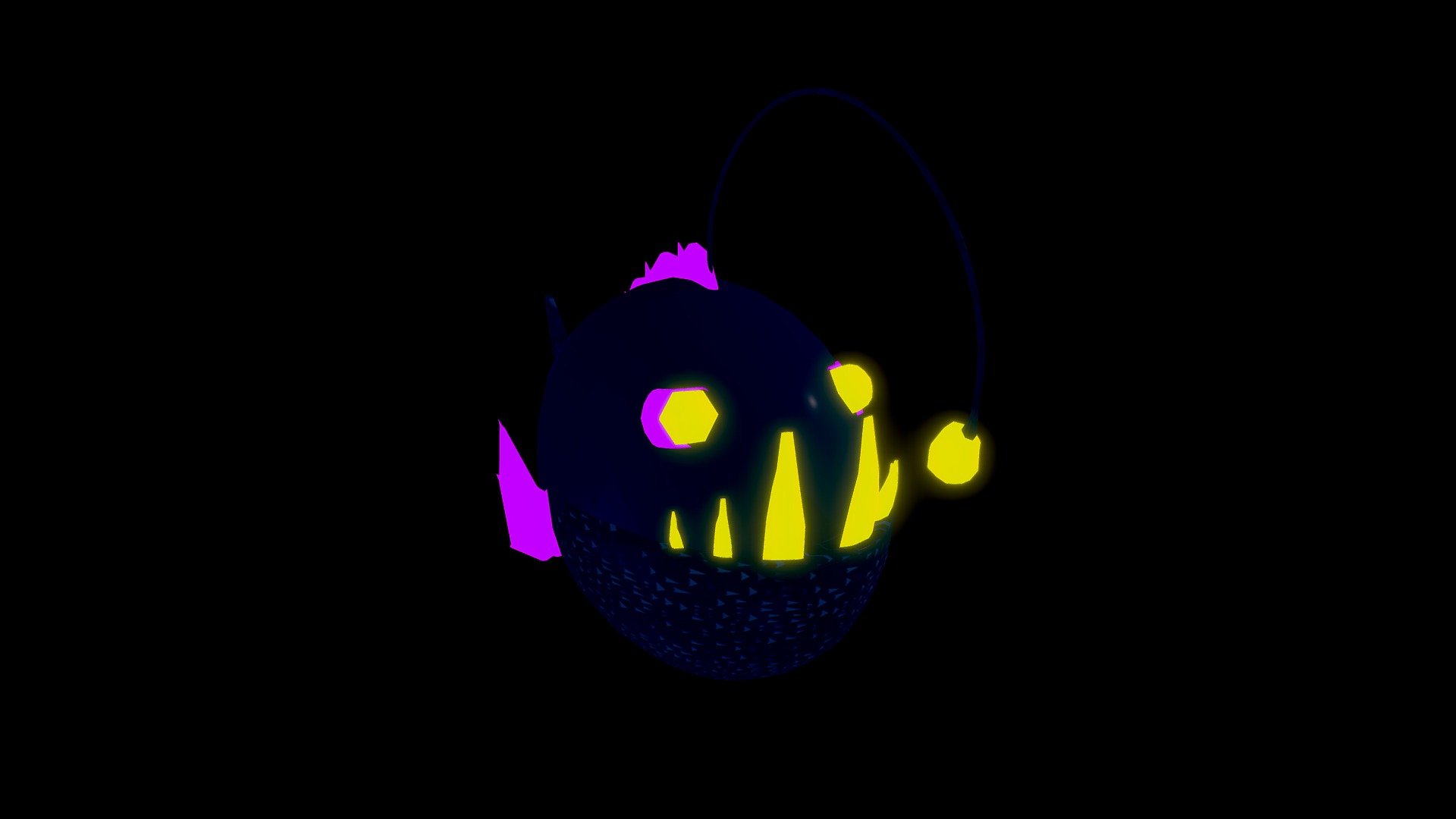 Neon Angler Fish - Download Free 3D model by Caroline Forget (@Unicone ...
