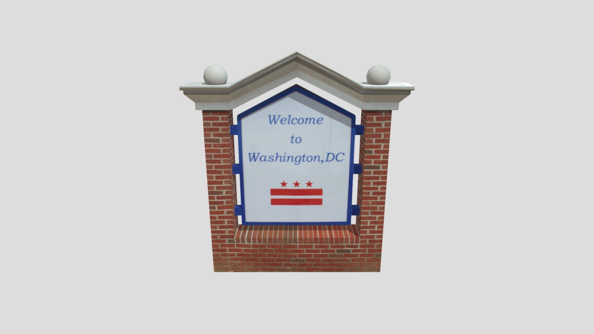 Welcome to Washington DC sign - Download Free 3D model by Eric.S ...