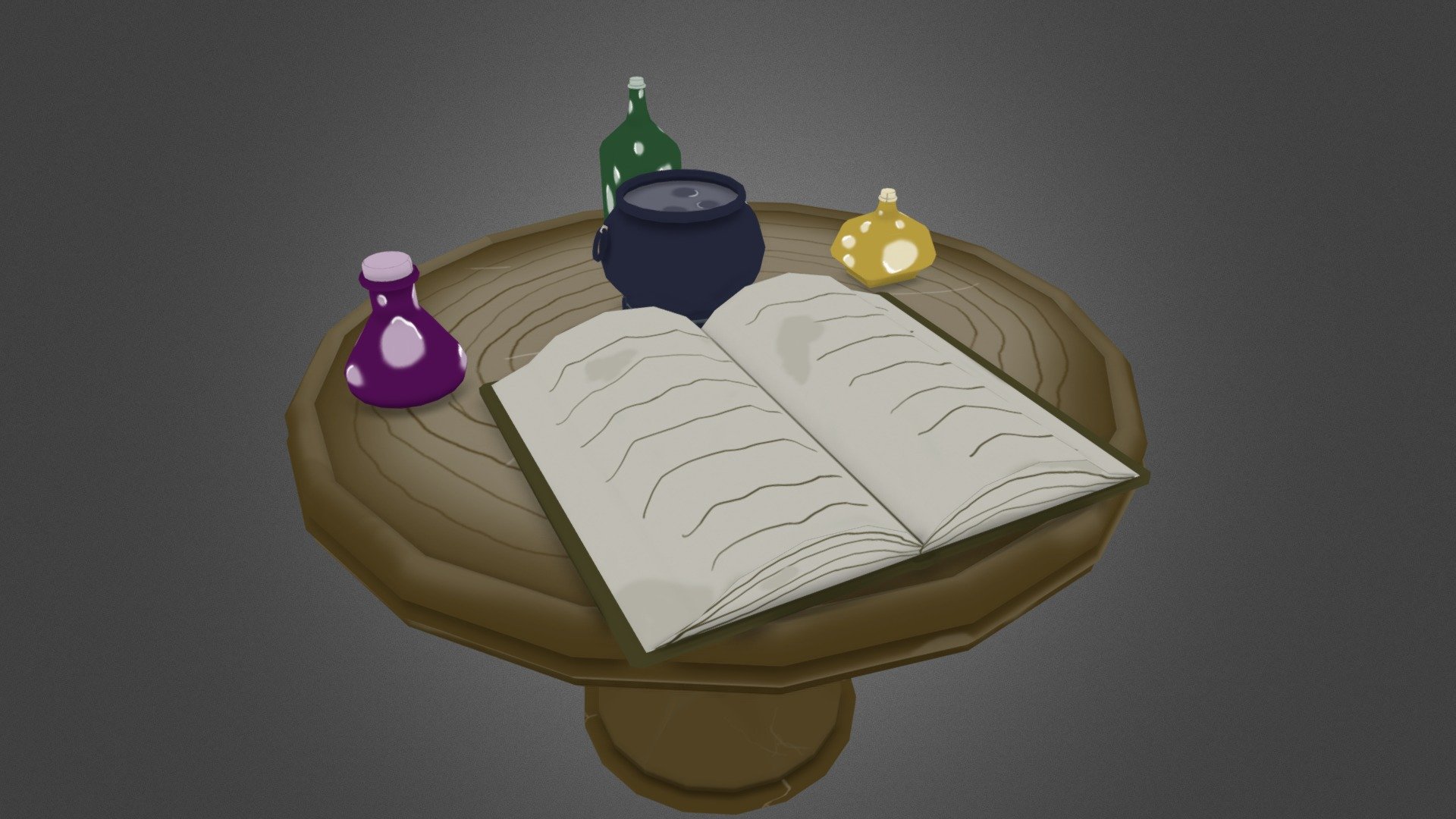 Alchemy Table - 3D model by JSchneidz [c7ca3d1] - Sketchfab