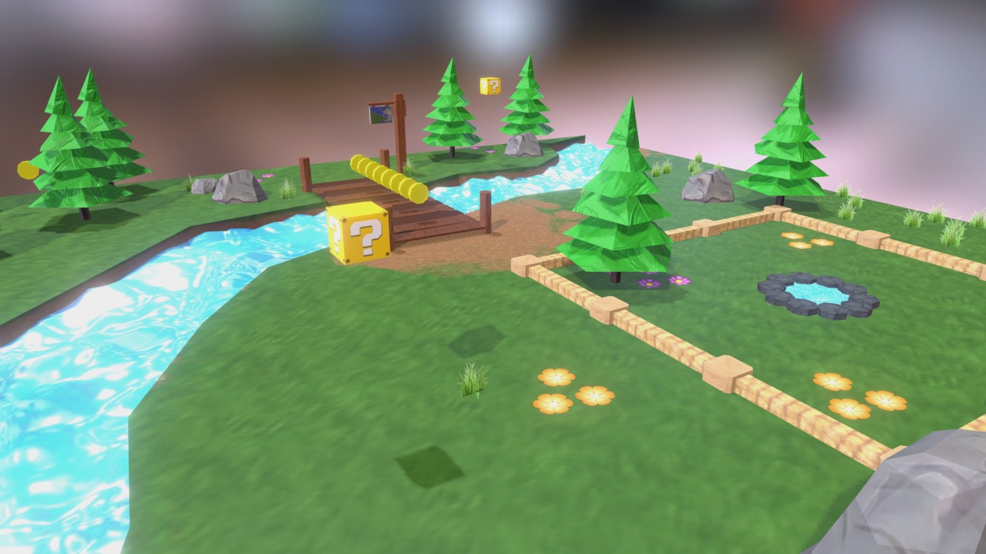 Low Poly 3D Scene - 3D model by Carlos Ramírez (@zeroslide) [c7cbbe0 ...