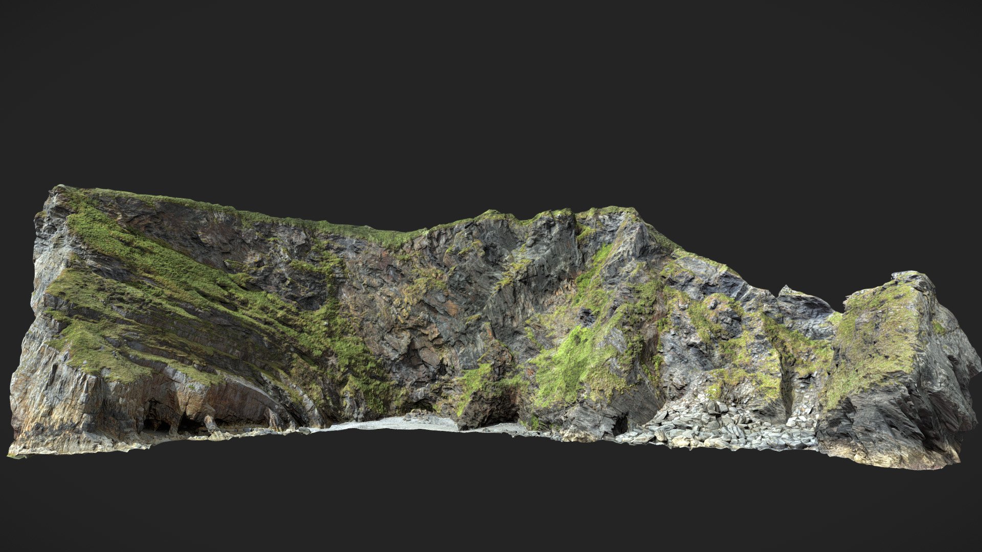 Big Coastal Ocean Cliff Scan A - Buy Royalty Free 3D model by Per's ...