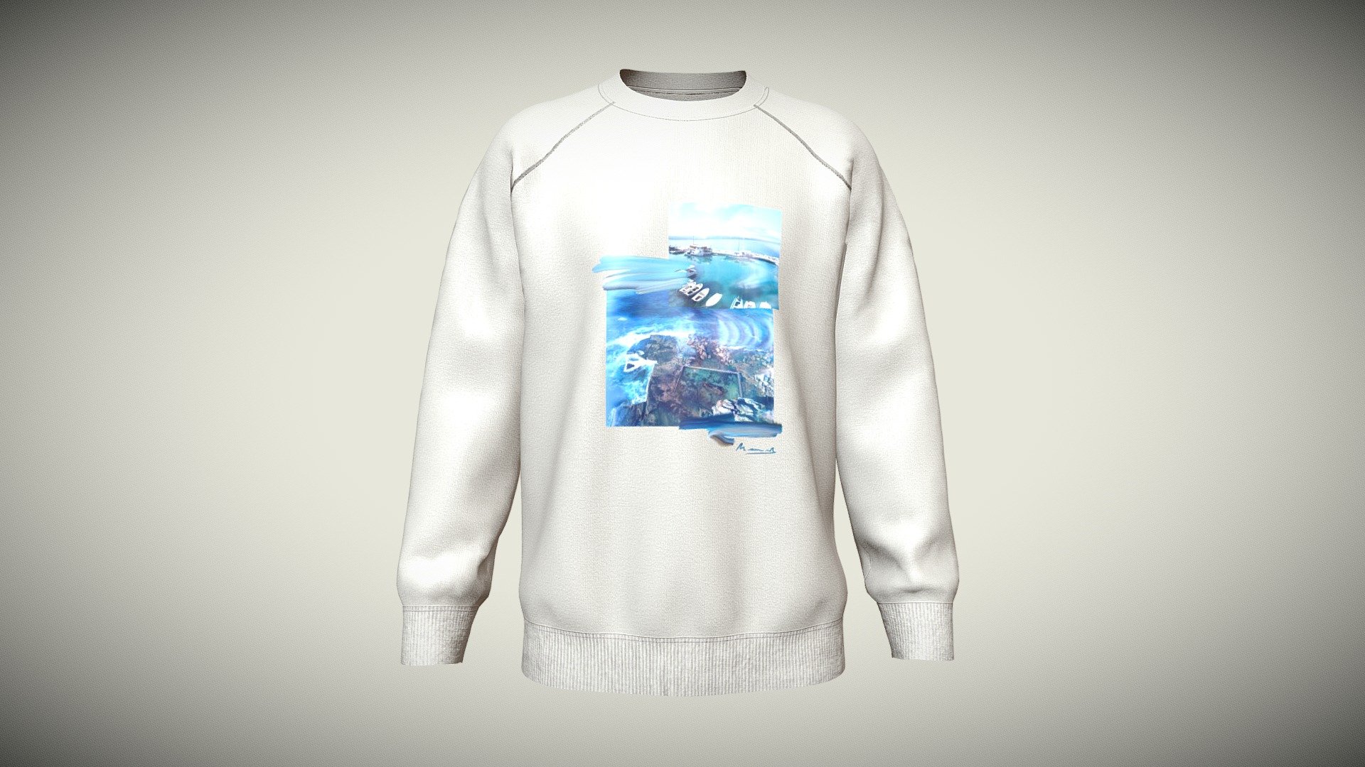 Men's Sweatshirt-Photoprint - Buy Royalty Free 3D model by Clothing ...