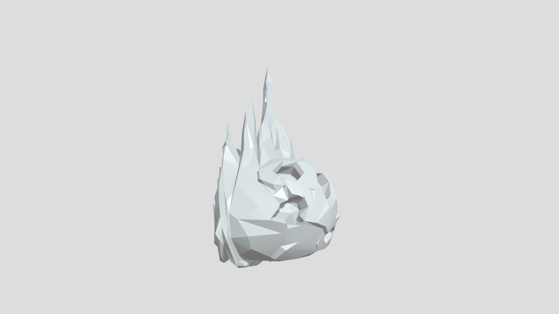 Flaming meteor with molten core - 3D model by youssefyasser88441 ...