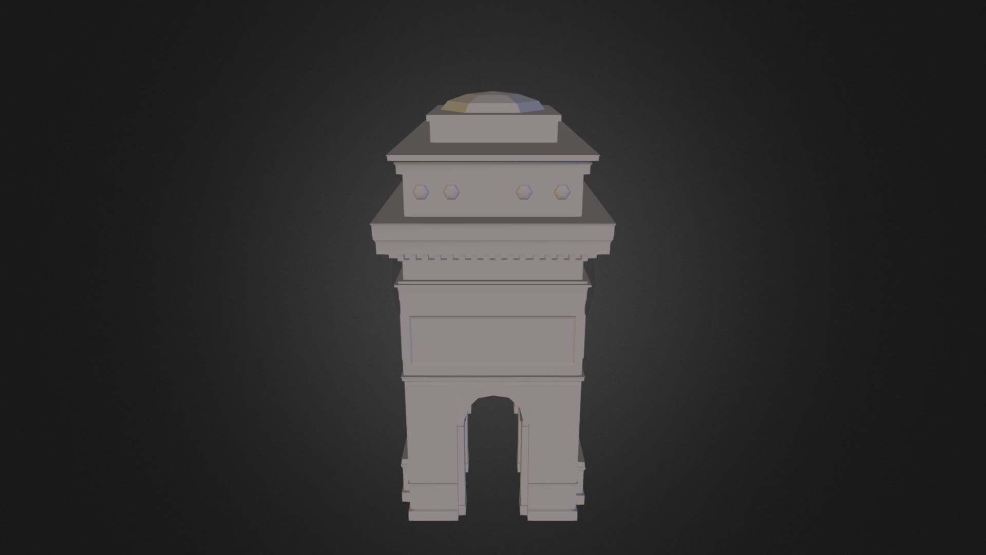 3D Model Arc Building - 3D model by Jon Alas (@jonalas) [c7d7b37 ...