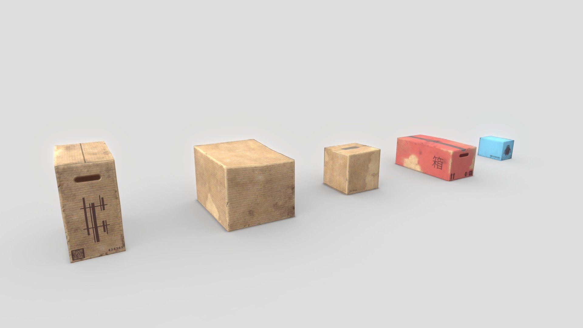 Boxes - Download Free 3D model by Just8 [c7d8257] - Sketchfab