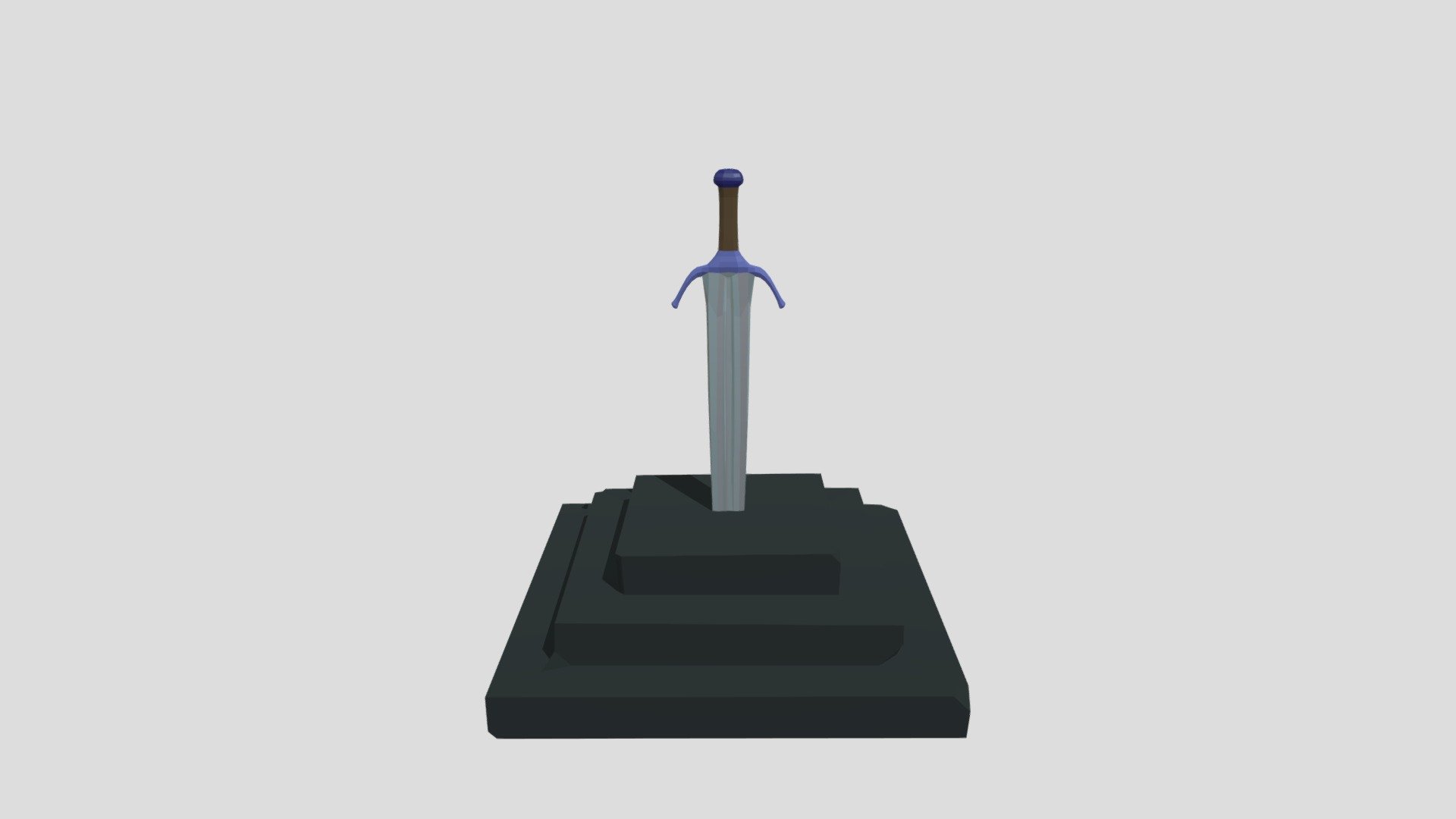 Sword On Stone Altar - 3D model by leinra [c7d9d10] - Sketchfab