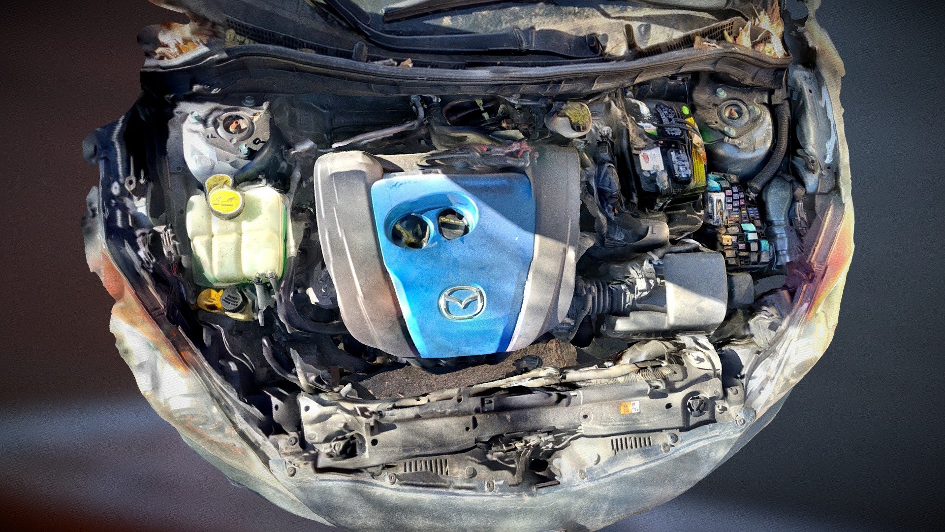 Mazda 3 | Covered Engine Bay (LiDAR on iPaD) - 3D model by dronepros ...