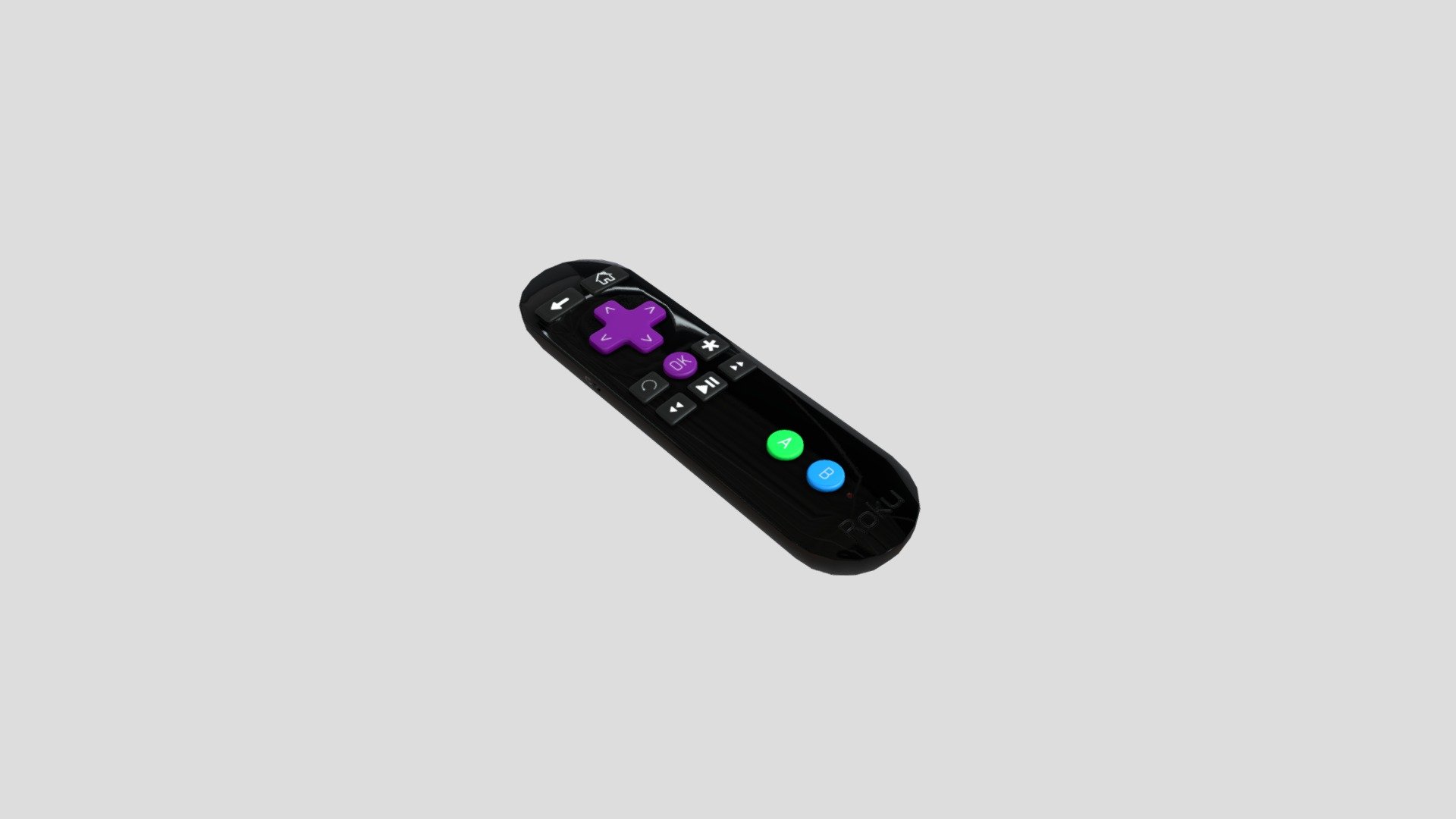 Realistic Roku Remote - 3D model by nathan.tuck1 [c7dc791] - Sketchfab