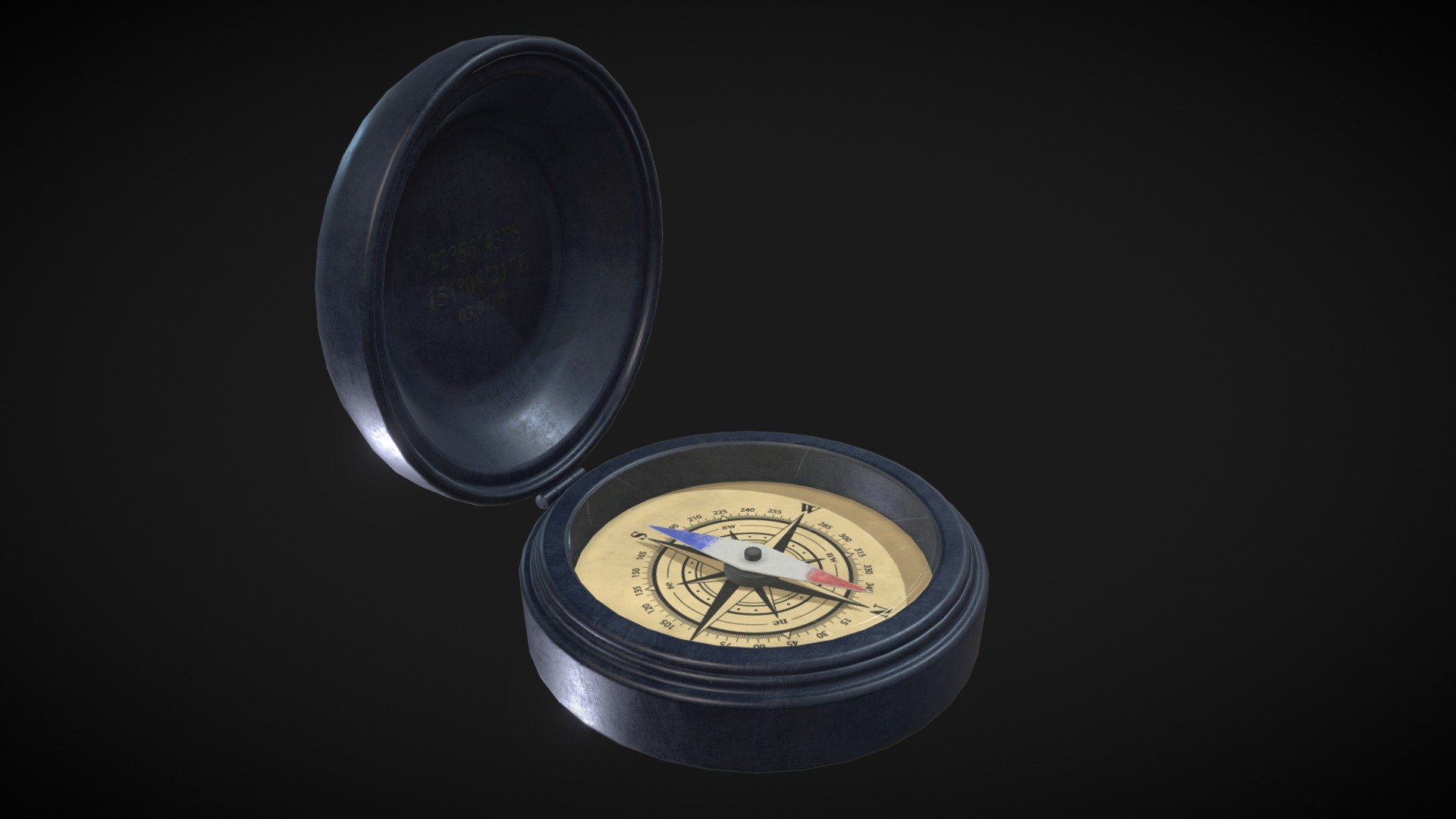 Compass - 3D model by Aleksander Kij (@aleksander.kij) [c7df0fd ...