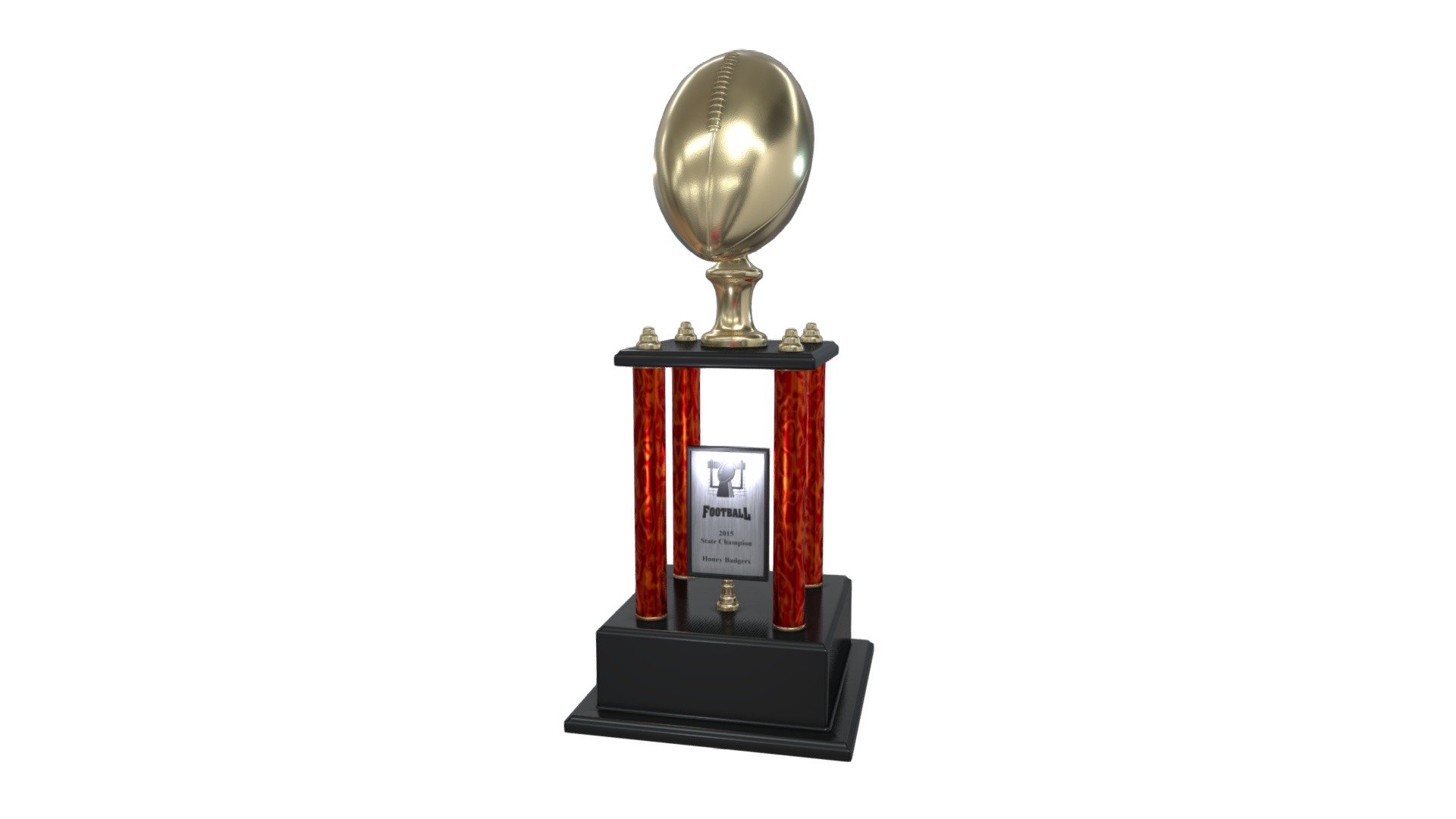 Football Trophy - 3D model by trenderenderbrad [c7e016d] - Sketchfab