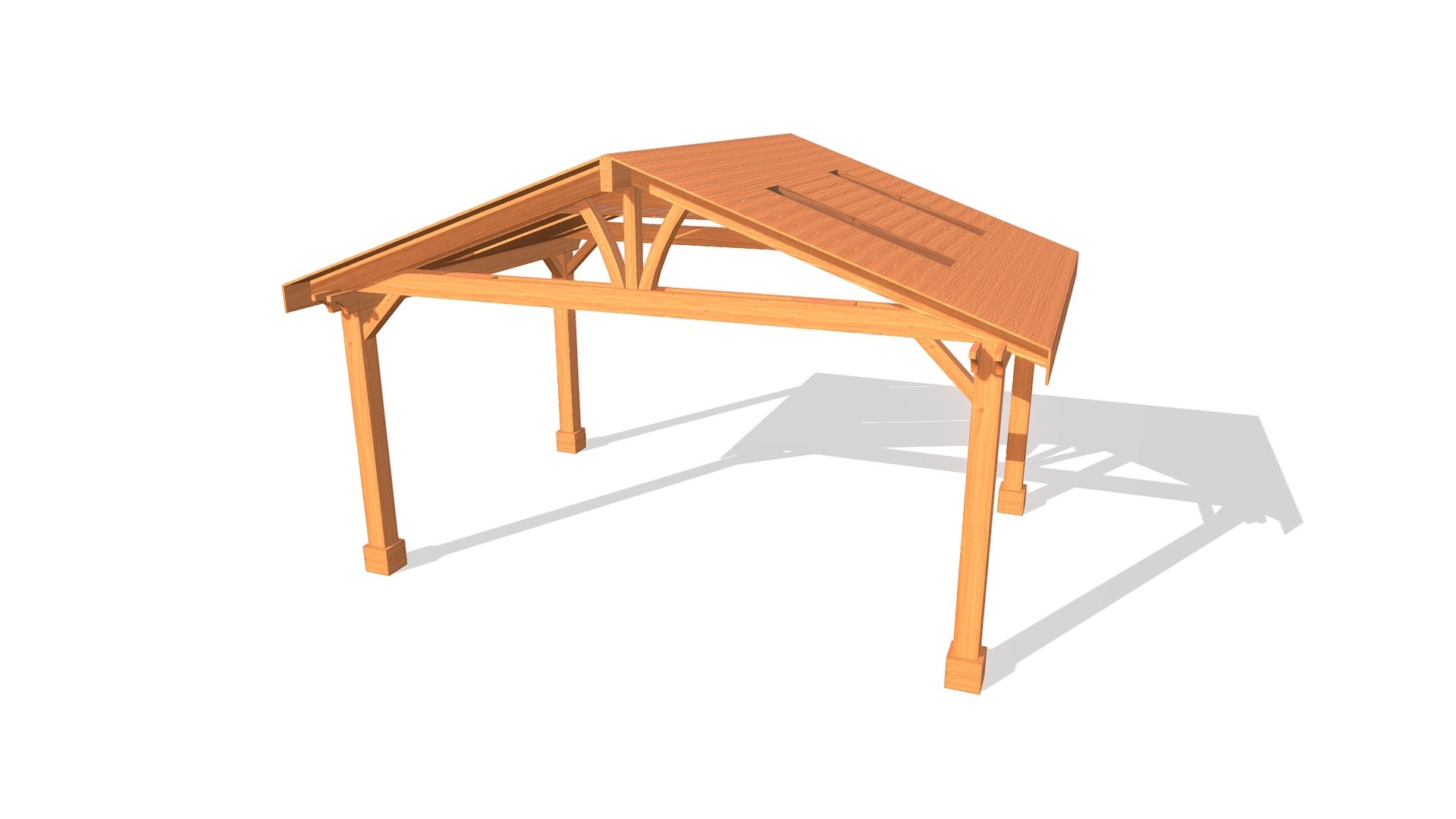 Custom Pavilion 14'Lx20'W - 3D model by Forever Redwood [c7e1776 ...
