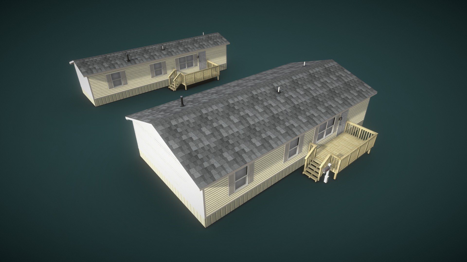 Trailer Homes - Buy Royalty Free 3D model by Brandon Westlake (@dr ...
