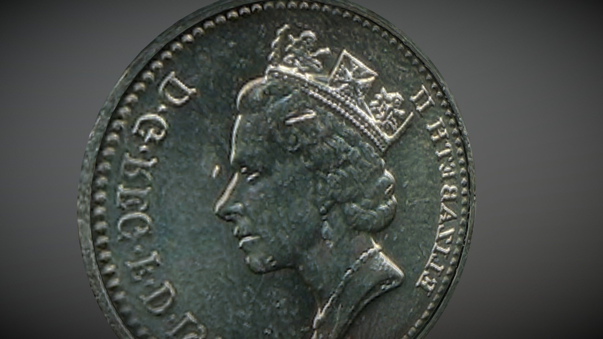 united kingdom 1 coin - 3D model by abachiri215 [c7e343f] - Sketchfab
