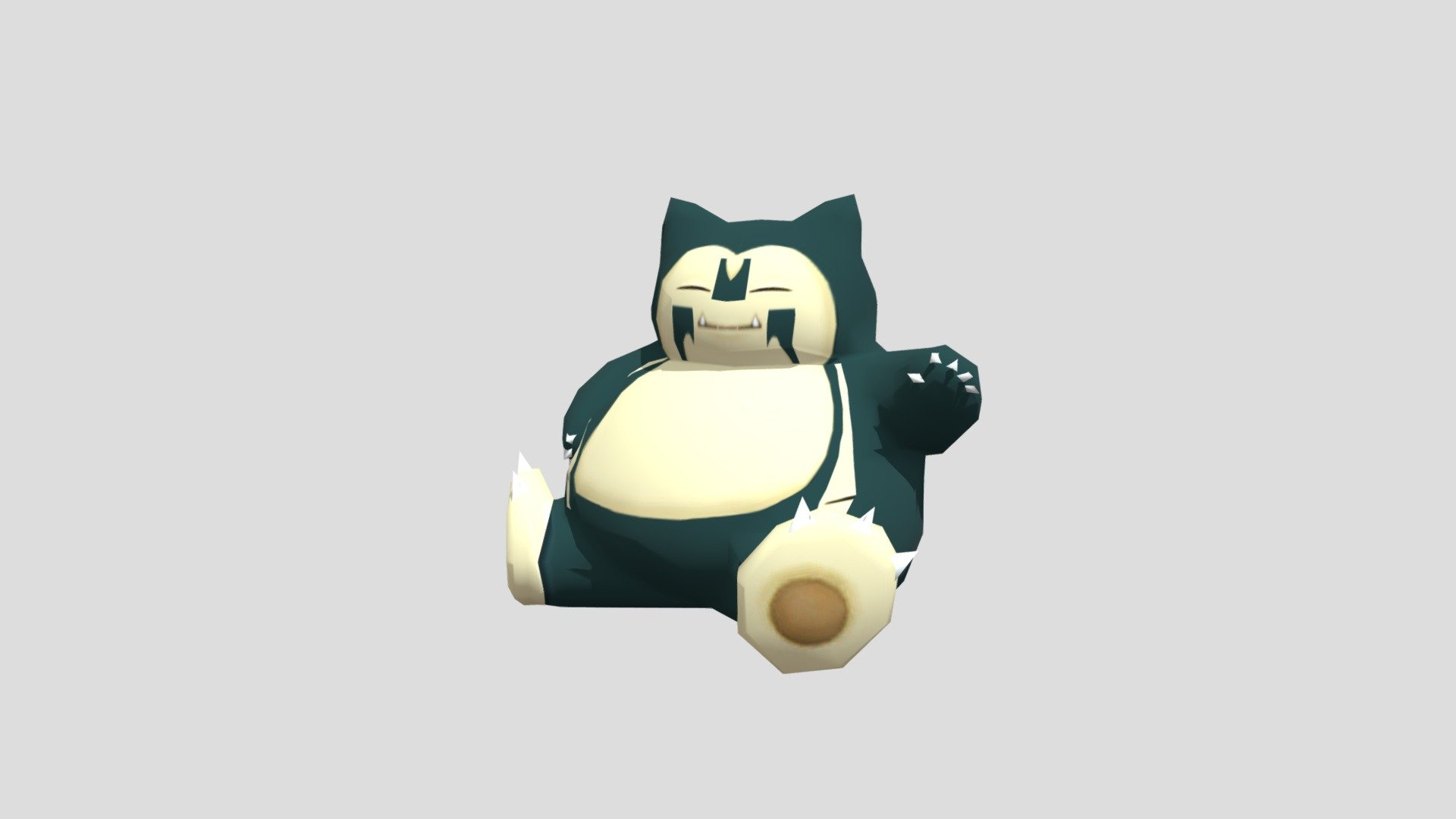 Snorlax - Download Free 3D model by tirrellclark.75 [c7e4ea2] - Sketchfab