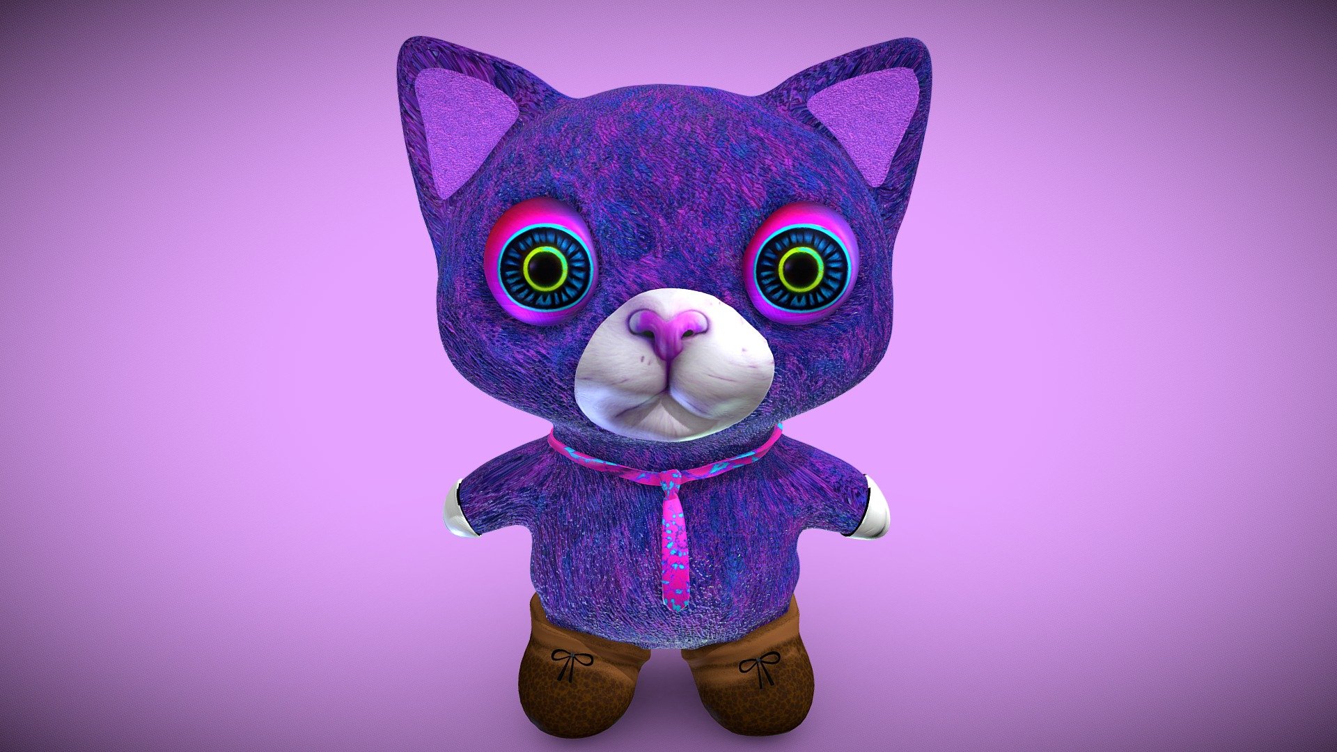 Techno Kitty - Buy Royalty Free 3D model by The Scan Man (@TheScanMan ...