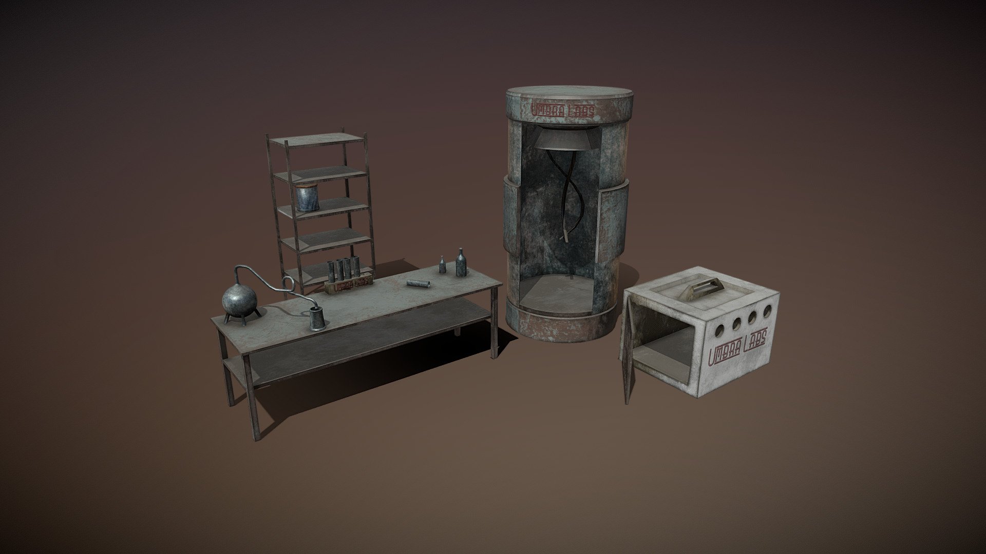 Post-apo Lab or abandoned - Buy Royalty Free 3D model by Thunder (@thunderpwn) [c7e76a6 ...
