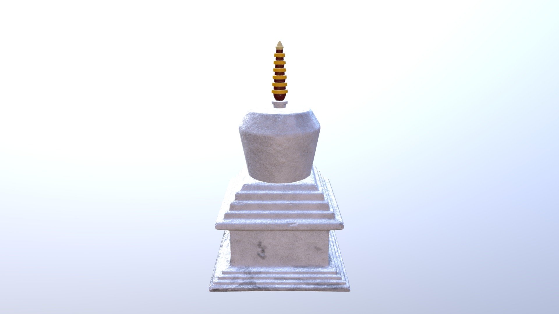 Chorten - 3D model by MatisseF [c7e7ef5] - Sketchfab