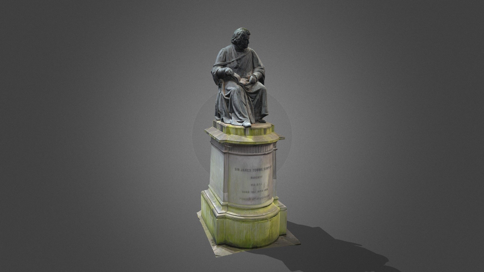 James Young Simpson Monument - Download Free 3D model by Menhir ...
