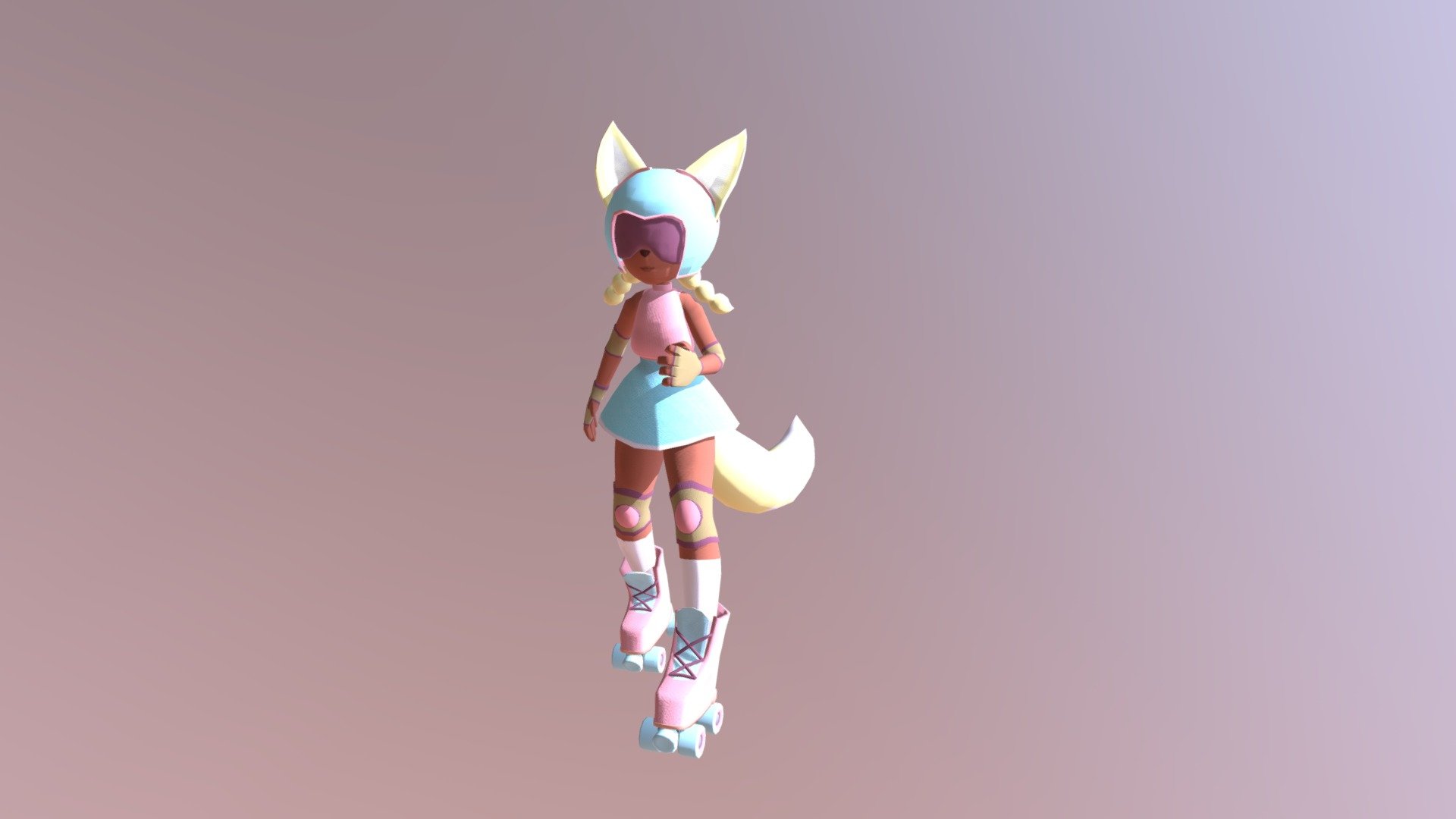 Skating Fox - 3D model by Diana Field (@wooolworths) [c7ebab9] - Sketchfab