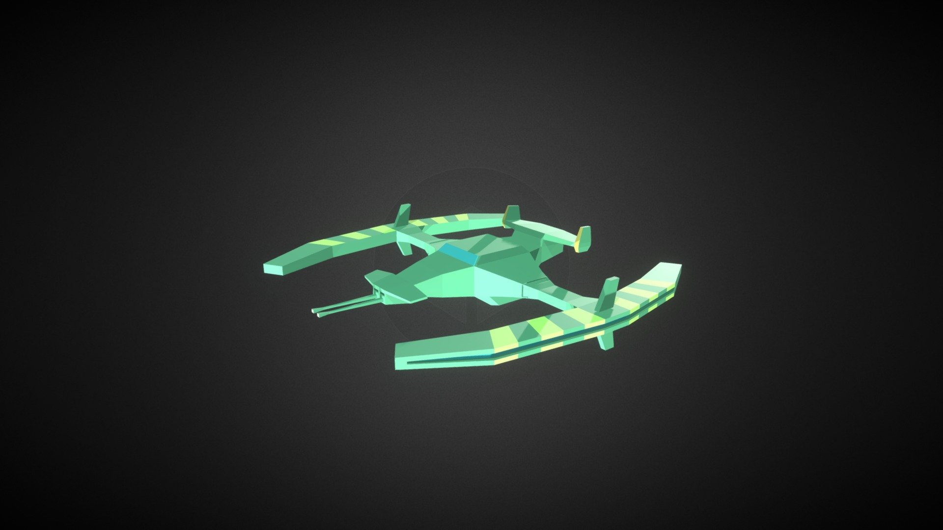 Space fighter - B class (Low poly starship) - Download Free 3D model by ...