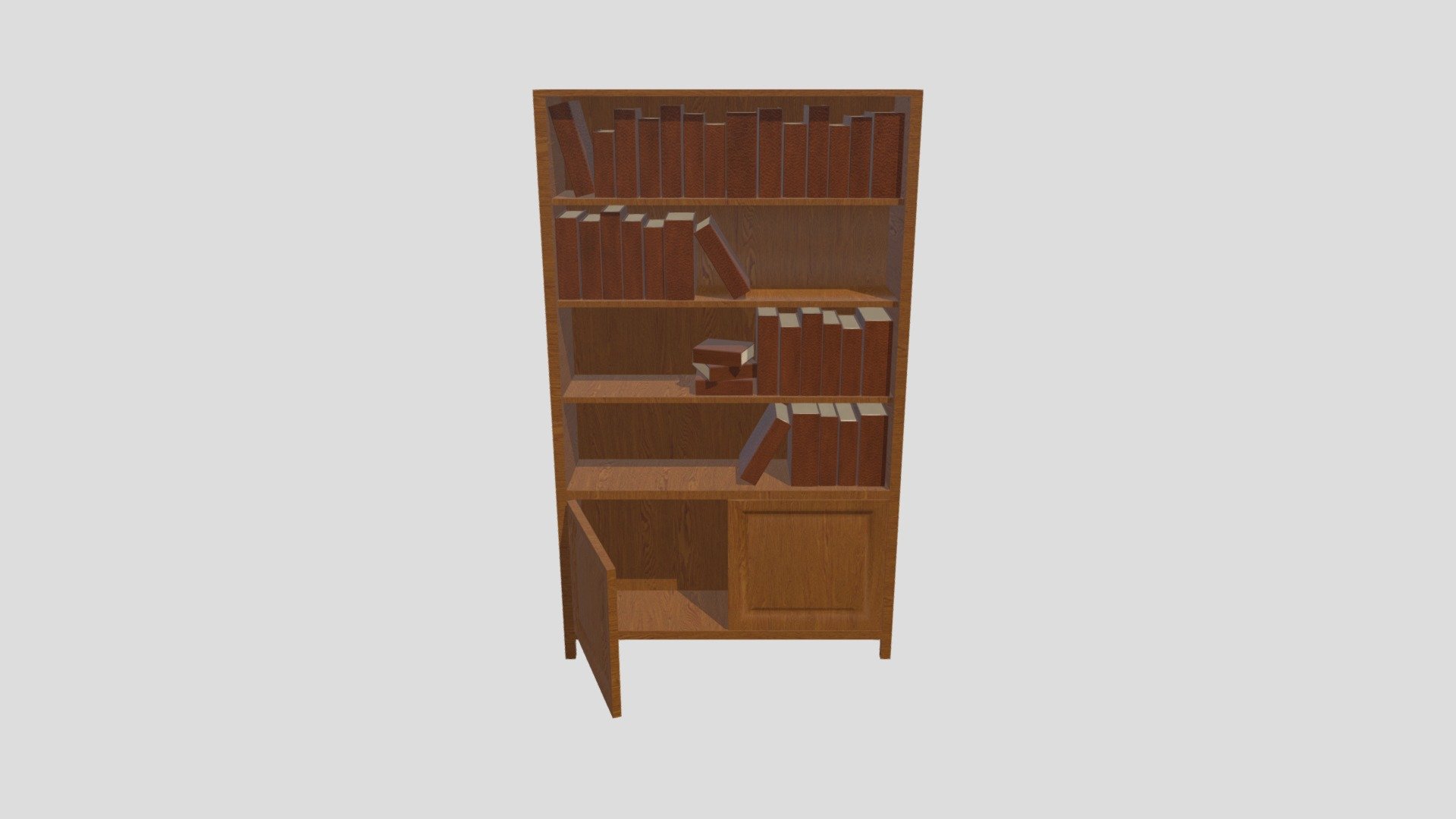 Bookshelf - 3D model by Anton (@AJDream) [c7ec79b] - Sketchfab