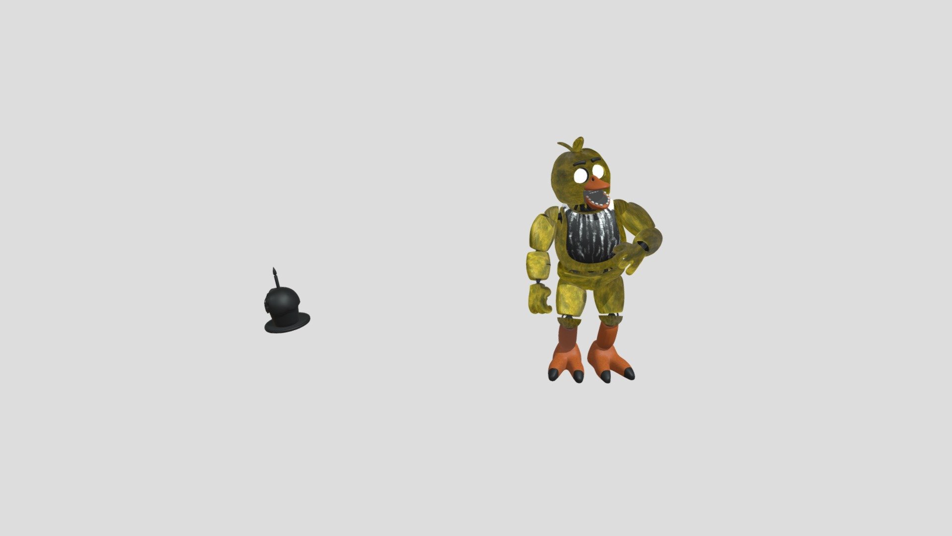 Phantom Chica - Download Free 3D model by Levi (@Statix_9) [c7f0001] - Sketchfab