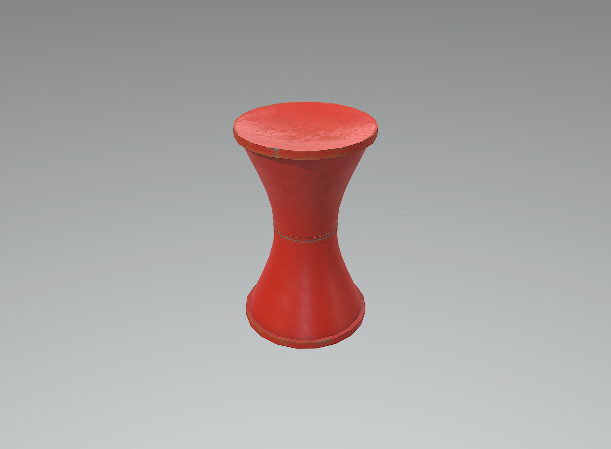 Tabletop stool - Red - 3D model by owestgate [c7f0184] - Sketchfab