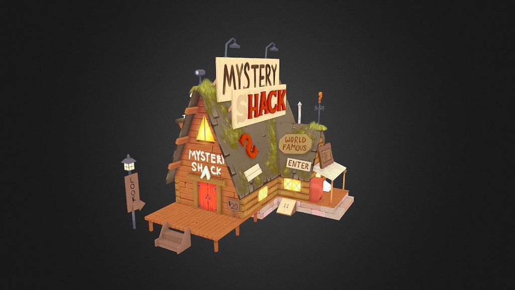 Mystery Shack - 3D model by Nicole "CmdrSpaceCat" Rusk (@cmdrspacecat ...