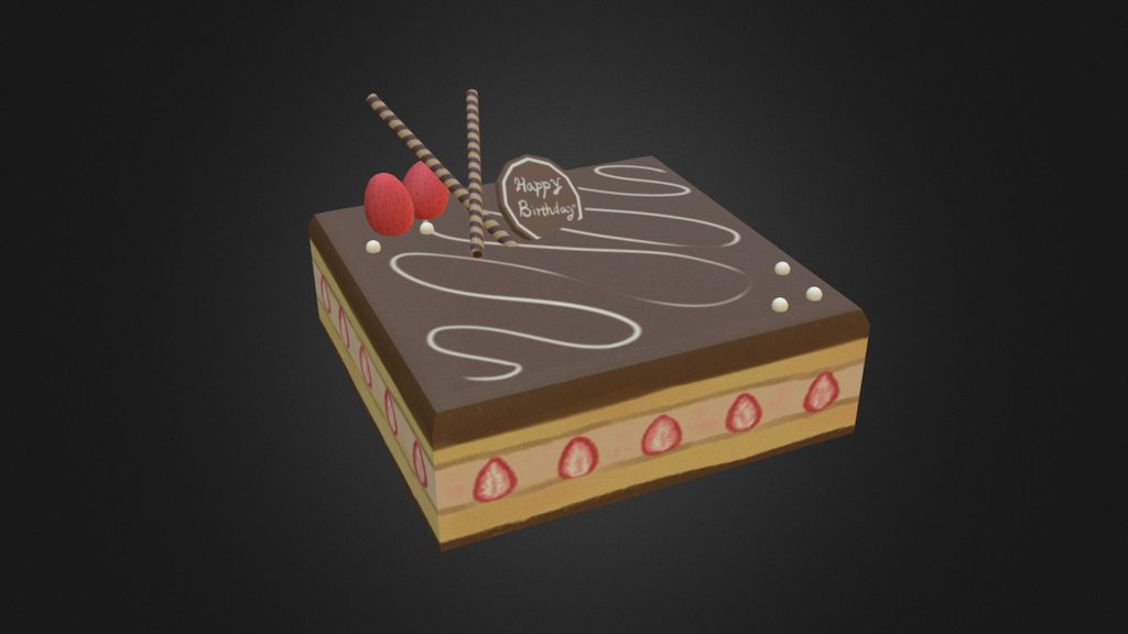 Cake - 3D model by Nia (@kitty860727) [c7f2464] - Sketchfab