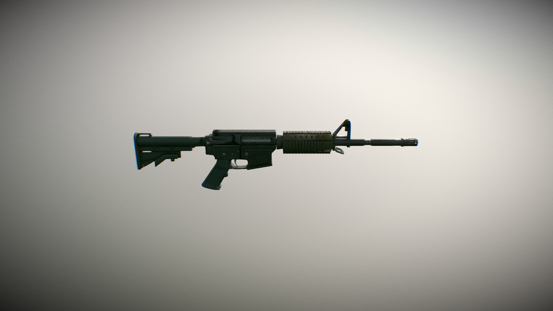 M4 gun - 3D model by hawkeyebit [c7f5972] - Sketchfab