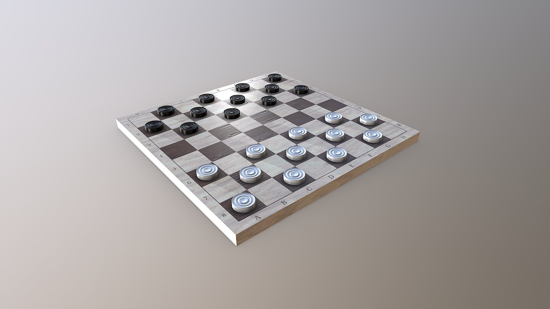 Checkers - 3D model by Snji (@SNJ.) [c7f5b8d] - Sketchfab