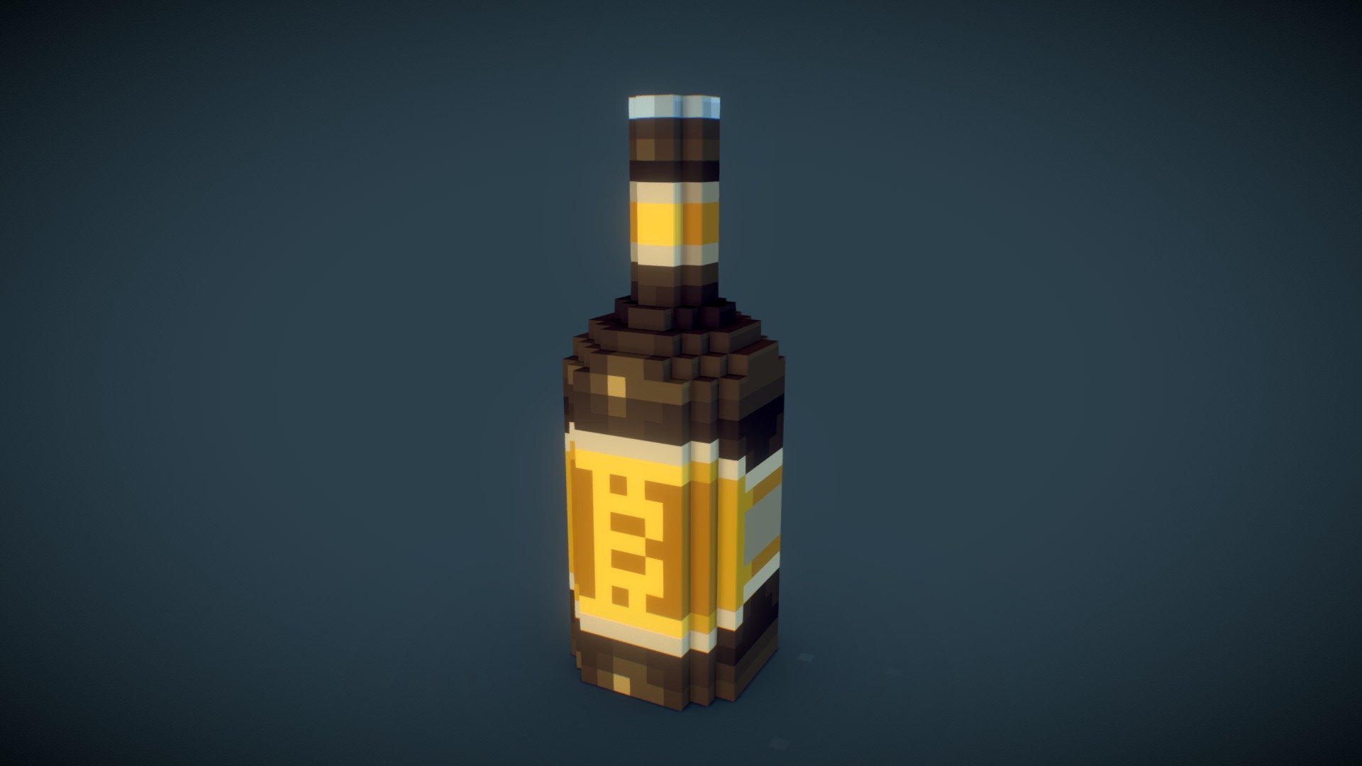 Beer Bottle Voxel - Test - 3D model by BitGem [c7f5c52] - Sketchfab