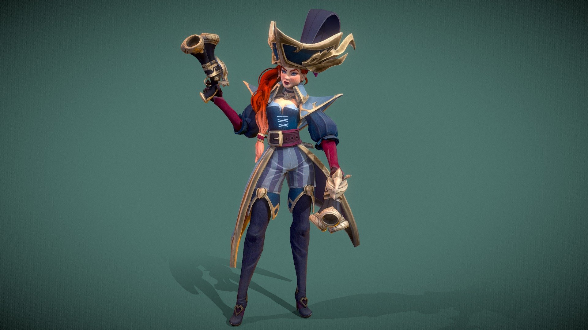 Captain Fortune - 3D model by Lola_R [c7f6499] - Sketchfab
