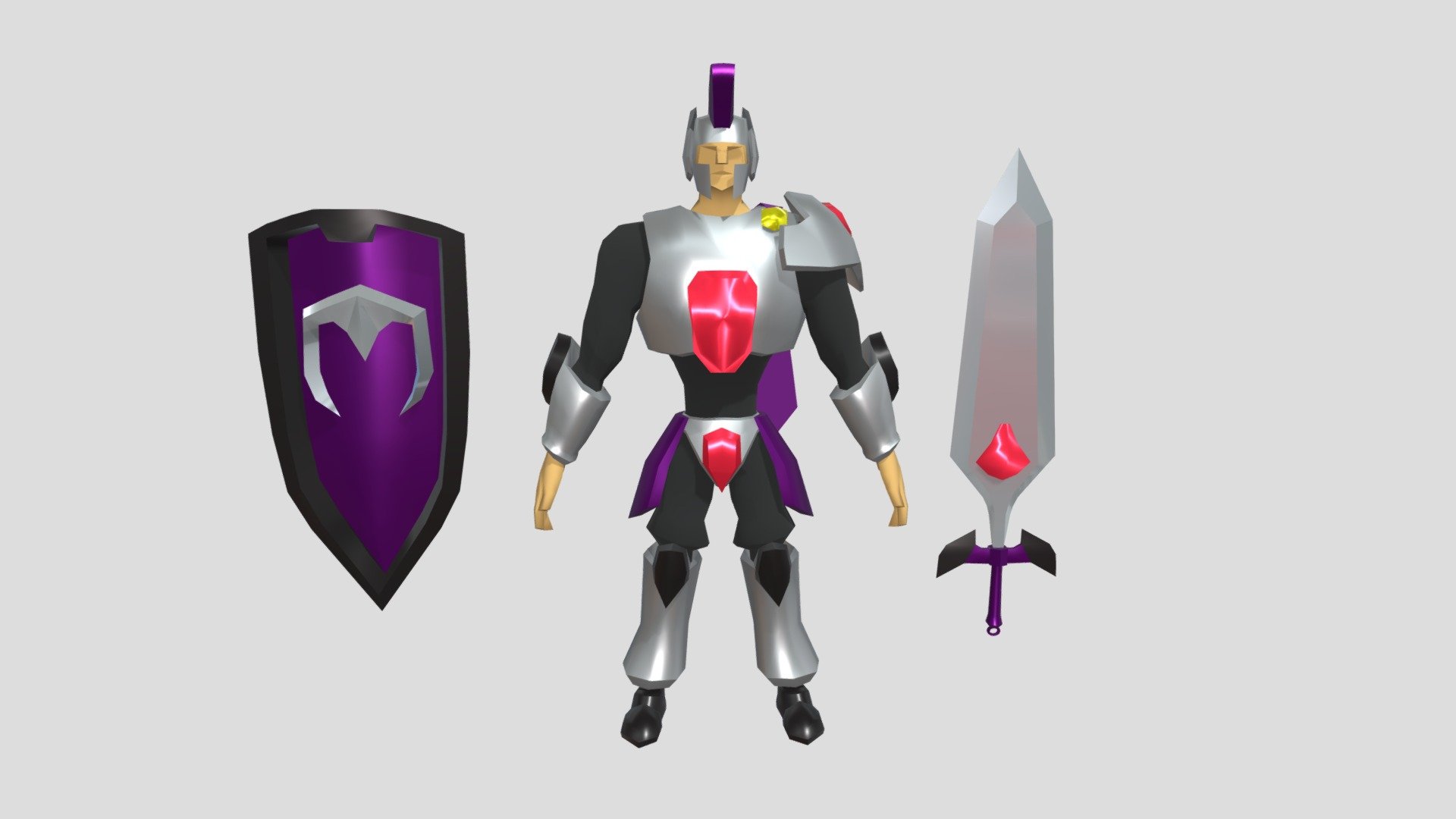 Personaje Low Poly - Guerrero - Download Free 3D model by AnaXimenaG ...