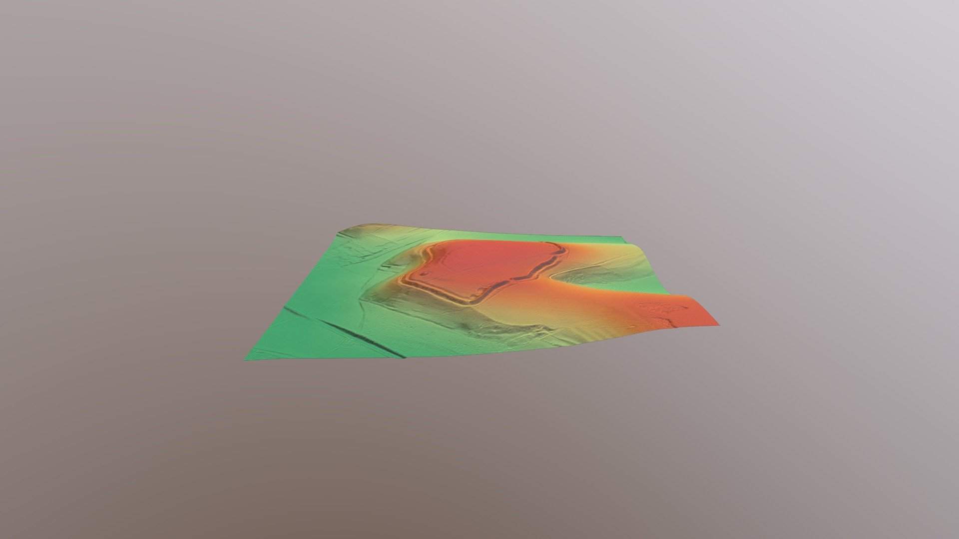 Scratchbury DTM planlauf/TERRAIN test. - 3D model by DigitalDigging ...